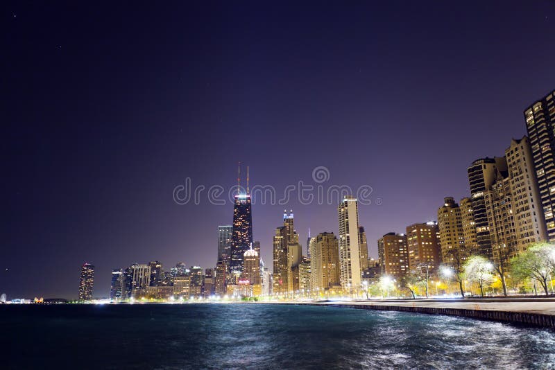 Chicago stock photo. Image of dramatic, front, business - 24813912