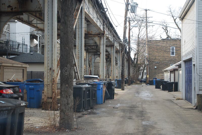 Chicago Alley stock image. Image of alley, dirty, lines - 29307847