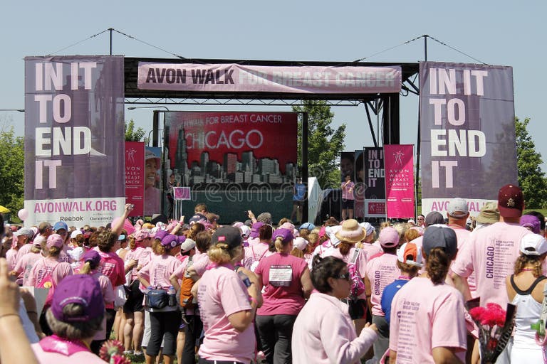 Chicago Avon Walk Final Ceremony Speeches Editorial Photography - Image ...