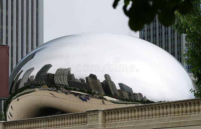 Chicago Bean editorial image. Image of arch, blue, center - 7412165