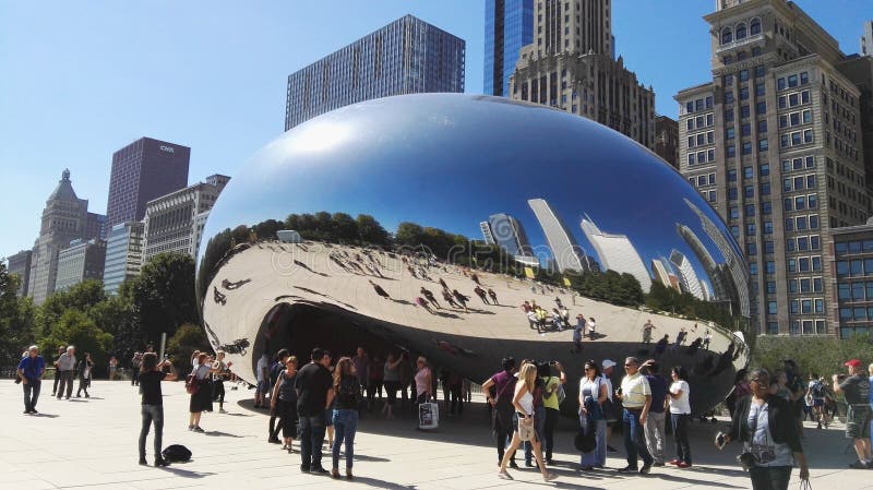 Chicago editorial photography. Image of mirror, city - 83089442