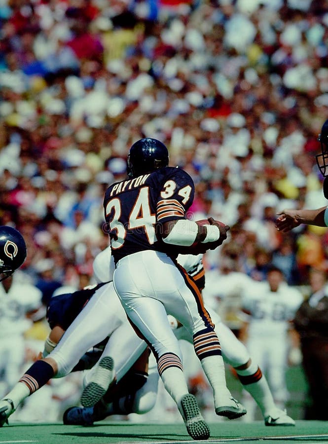 Chicago Bears De Walter Payton Photo stock éditorial - Image du amorce ...