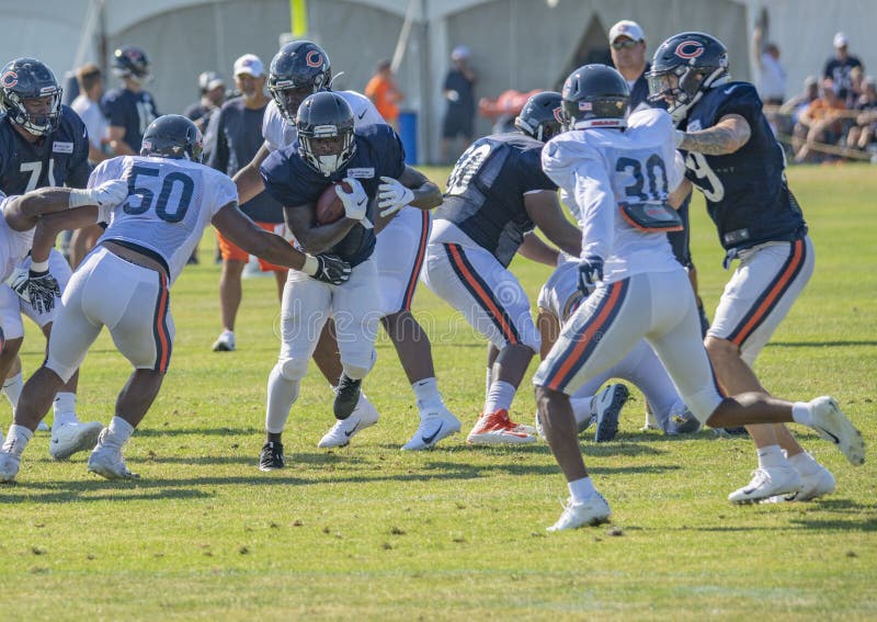 2019 Chicago Bears Training Camp, Mike Davis #25 Editorial Stock Image ...