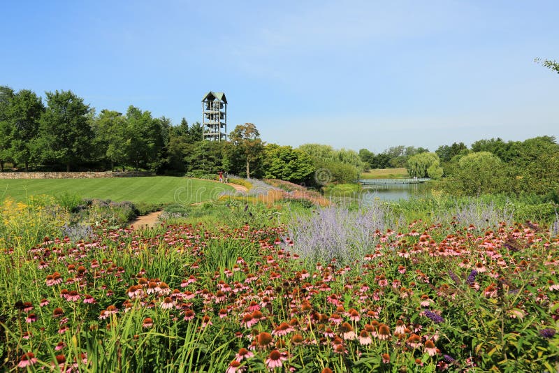Chicago Botanic Garden stock image. Image of illinois - 25847399