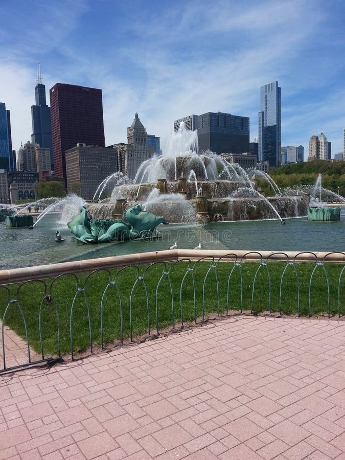 Chicago stock image. Image of buckingham, chicago, famous - 48867701