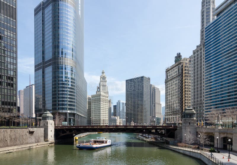 Chicago buildings editorial photo. Image of background - 133638211