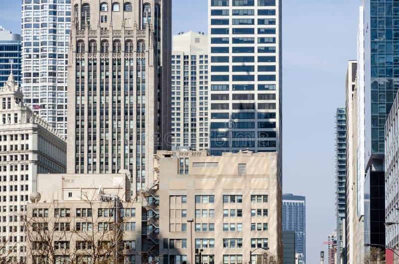 Chicago buildings stock photo. Image of background, chicago - 40979354
