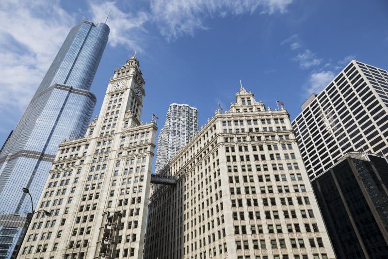 Chicago buildings editorial photo. Image of urban, chicago - 130105256