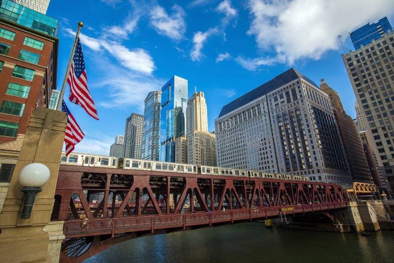 Famous clock in Chicago stock photo. Image of chicago - 15091020