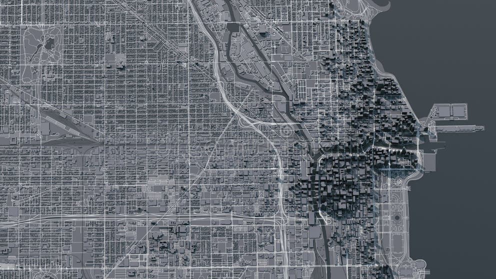 Chicago 3d Map Stock Illustrations – 171 Chicago 3d Map Stock ...