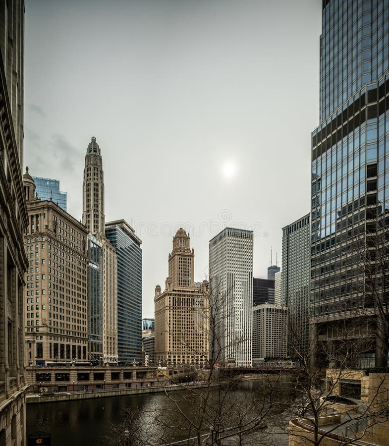 Chicago City Downtown Architecture and Street Scenes Editorial Image ...