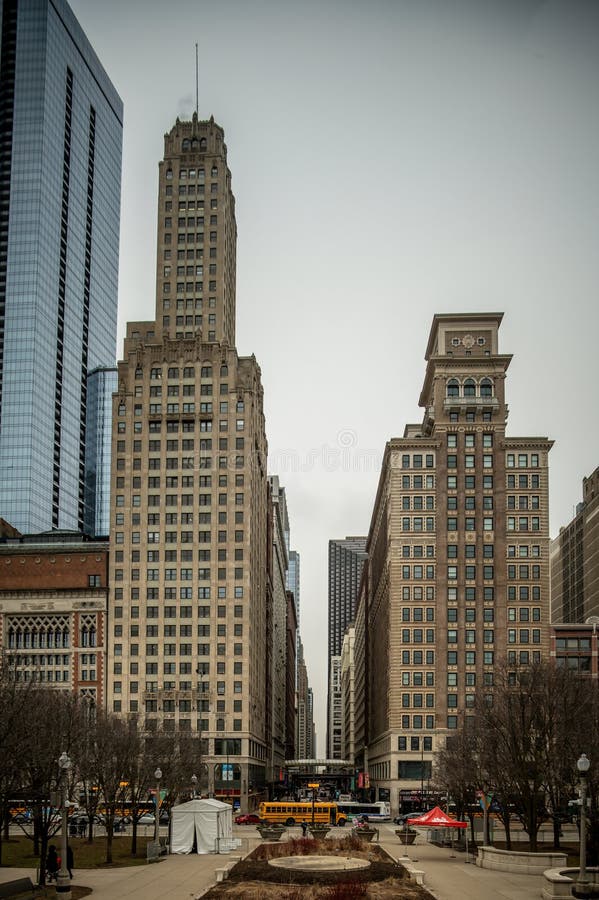 Chicago City Downtown Architecture and Street Scenes Editorial Stock ...