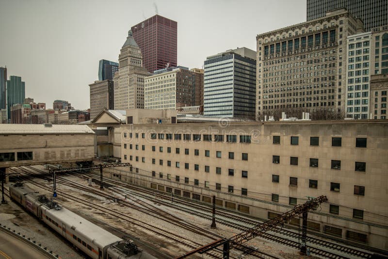 Chicago City Downtown Architecture and Street Scenes Stock Image ...