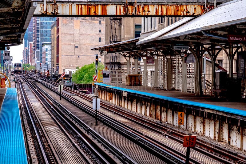 Chicago City Subway Station and Train Scenes Editorial Image - Image of ...