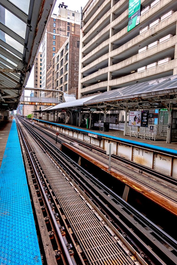Chicago City Subway Station and Train Scenes Editorial Stock Photo ...