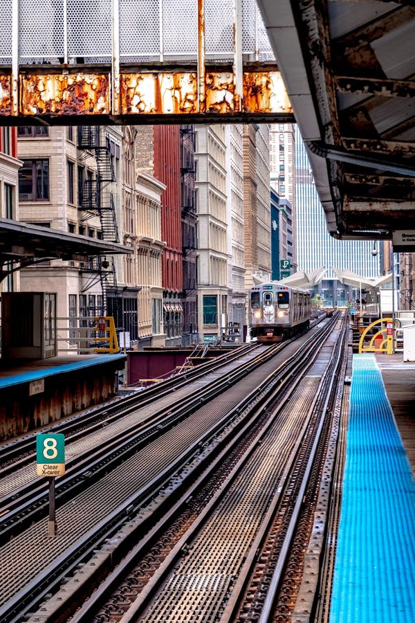 Chicago City Subway Station and Train Scenes Editorial Photography ...