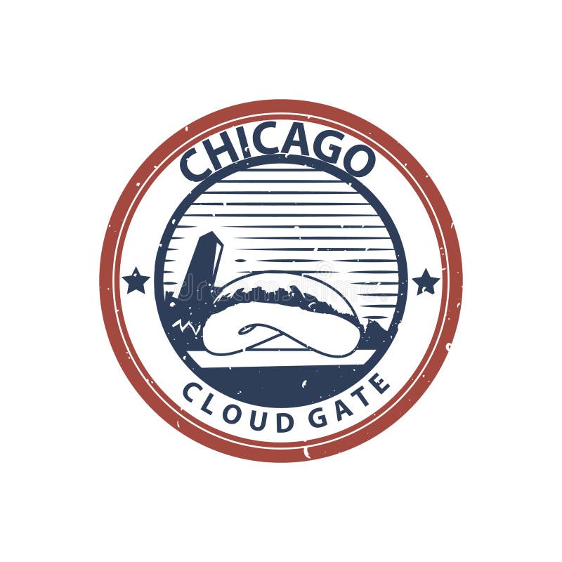Chicago stock vector. Illustration of gate, icon, chicago - 186165463
