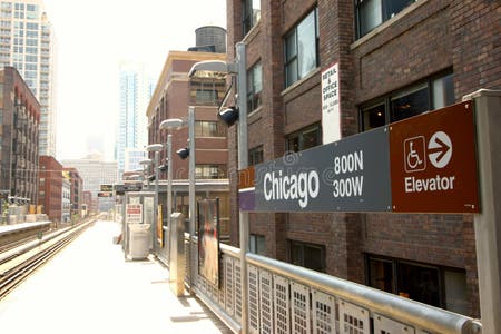 Chicago CTA stock image. Image of horizontal, modernization - 26438389