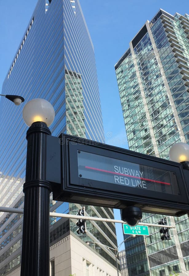 Chicago cta station stock image. Image of street, train - 31446395