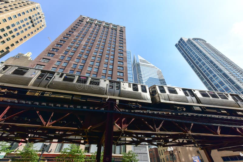 Chicago CTA Subway Loop editorial photo. Image of outside - 62479081