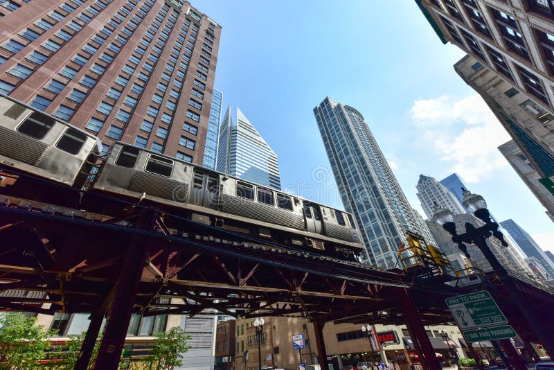 Chicago CTA Subway Loop editorial stock photo. Image of line - 62479083