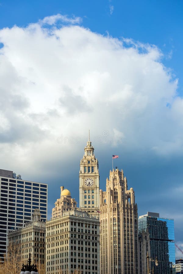 Chicago downtown stock photo. Image of architecture, color - 56193826