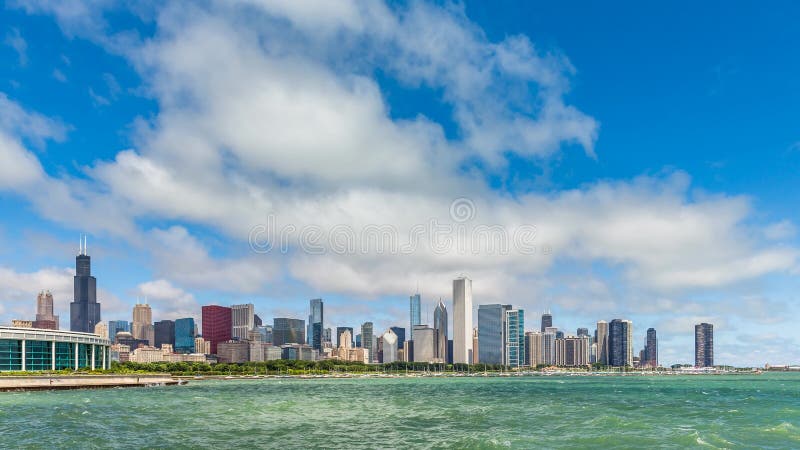 Chicago Downtown City Time Lapse with Clouds Dynamic Stock Video ...