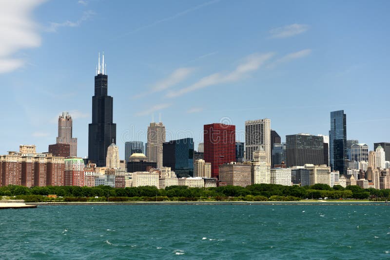 Chicago Downtown Cityscape. Stock Image - Image of chicago, downtown ... Chicago Downtown Cityscape. Stock Image - Image of chicago, downtown ...
