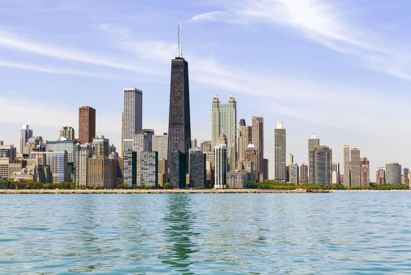Chicago Downtown Skyline stock photo. Image of skyscrapers - 31764524