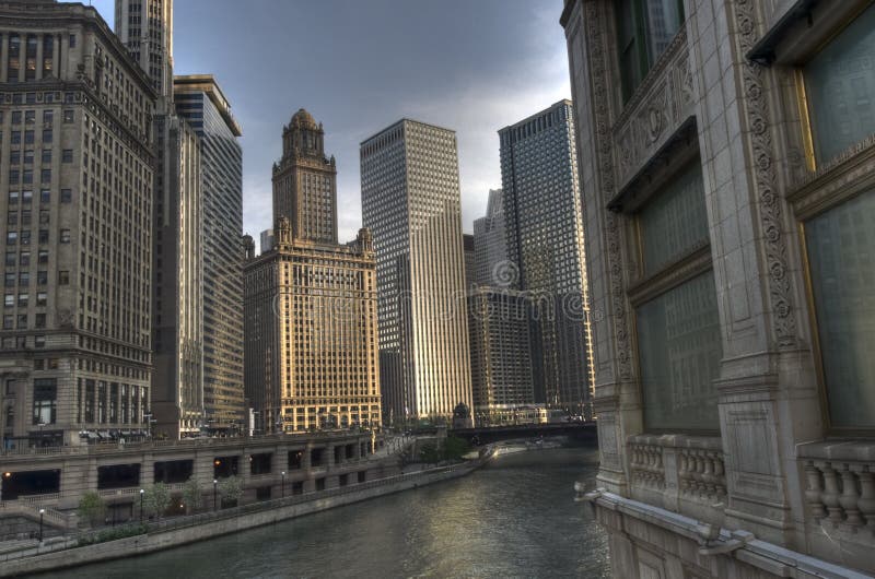 Chicago in the Early Morning Stock Photo - Image of early, dynamic ...