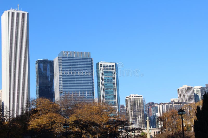 Chicago in fall stock photo. Image of culture, urban - 32077606