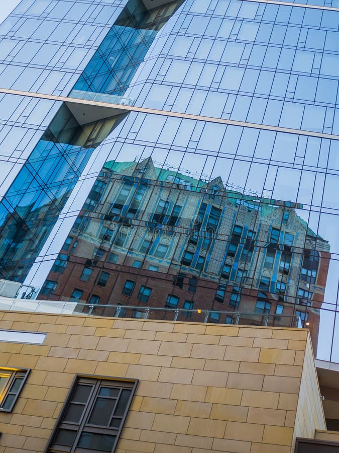 Chicago Glass and Steel - Landscape Mode Stock Image - Image of facade ...
