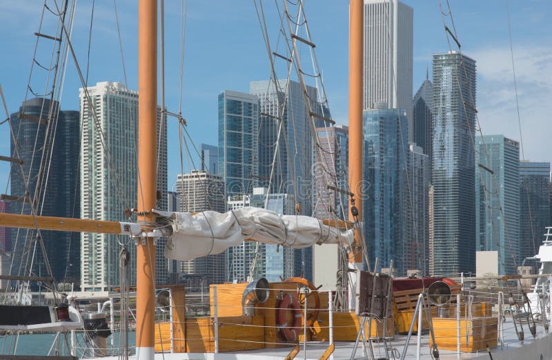 Chicago, great city in US stock image. Image of midtown - 36118341