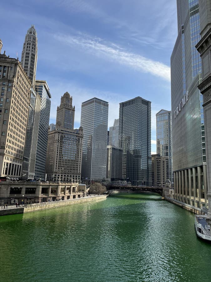 Chicago Green River Saint Patricks Day Editorial Image - Image of march ...