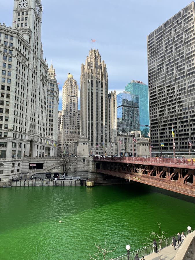 Chicago Green River Saint Patricks Day Editorial Photography - Image of ...