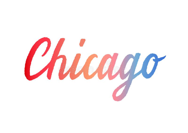 Chicago Lettering Stock Illustrations – 342 Chicago Lettering Stock ...