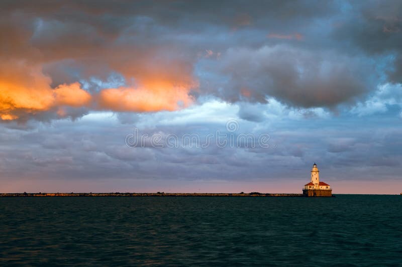 Chicago Harbor Lighthouse Picture. Image: 18245690