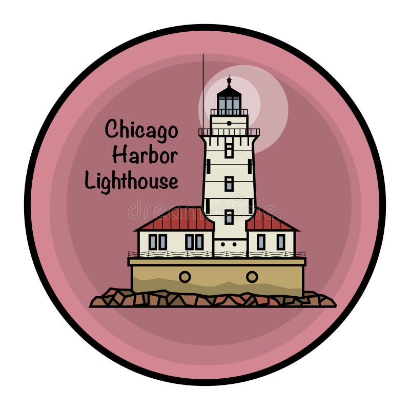 Lighthouse icon or sign stock vector. Illustration of label - 35768558