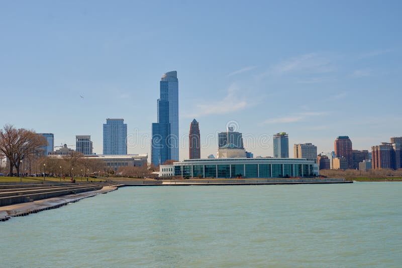 Chicago stock image. Image of horizontal, illinois, cityscape - 95357009