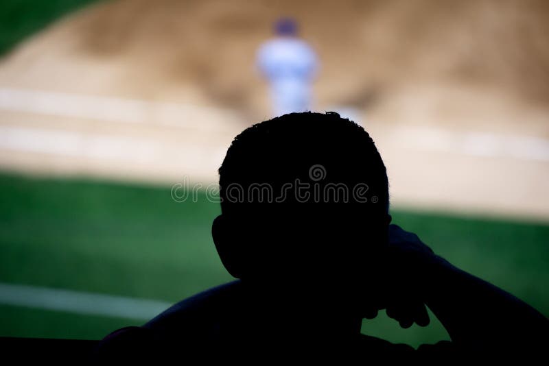 Chicago, IL - May 10 2022: Spectator Silhouette Watching the White Sox ...