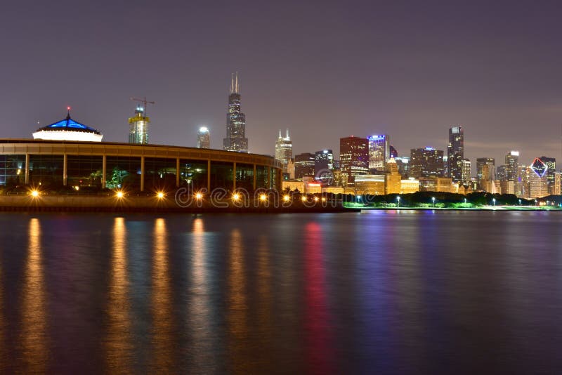 Chicago, Illinois - USA - July 1, 2018: the Chicago Skyline Editorial ...