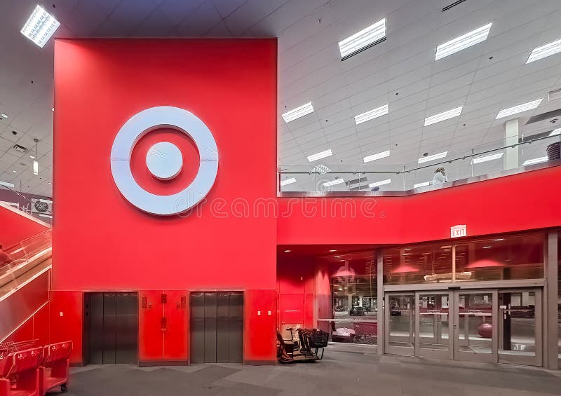 Iconic Target Store Interior with Logo and Escalators Editorial ...