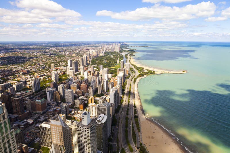 Chicago Lake Shore Drive stock photo. Image of commercial - 32703462