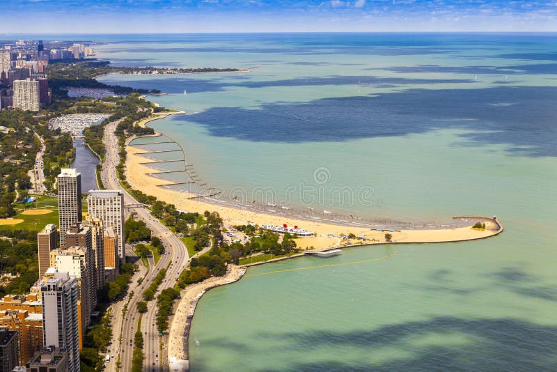 Chicago Lake Shore Drive stock photo. Image of michigan - 33631280