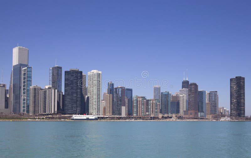 Chicago lake view stock image. Image of building, cityscape - 70195727