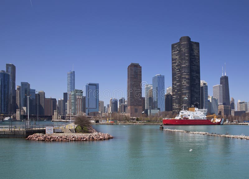Chicago lake view stock image. Image of panorama, headquarters - 70832027
