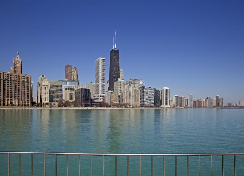 Chicago lake view stock photo. Image of calm, spring - 70195876