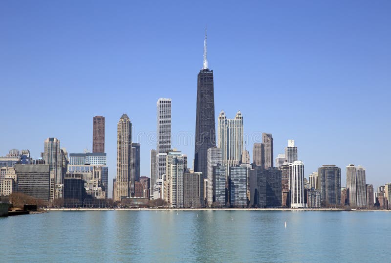 Chicago lake view stock photo. Image of headquarters - 70196036