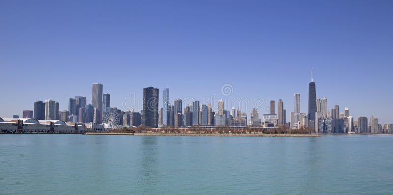 Chicago lake view stock image. Image of blue, lake, chicago - 70196043