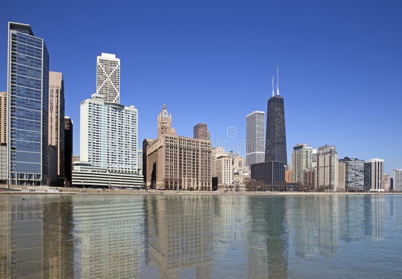 Chicago lake view stock photo. Image of downtown, american - 70831978